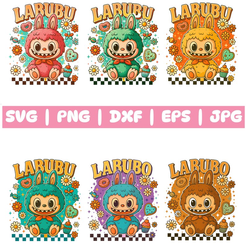 Labubu Designs Png Bundle, Labubu Png, Vector Digital File for Cricut ...