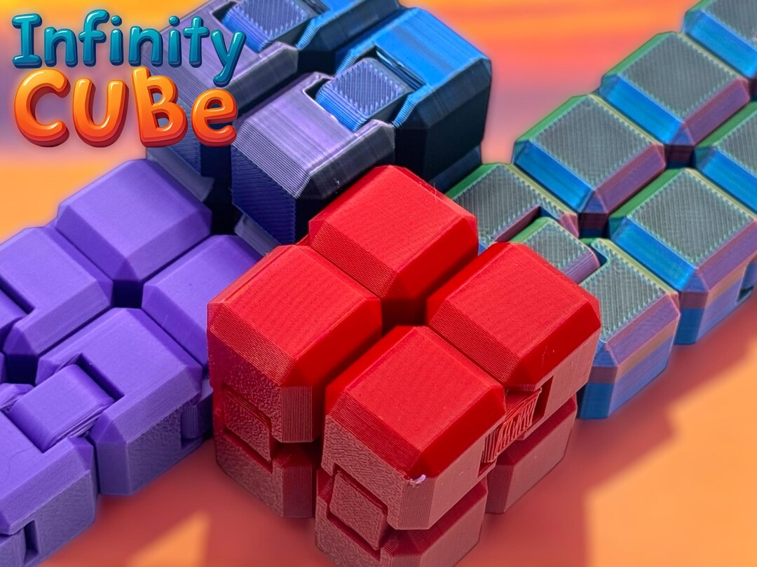 3D Printed Infinity Cube, Fidget Cube, Infinity Cube, Stress Reliever ...