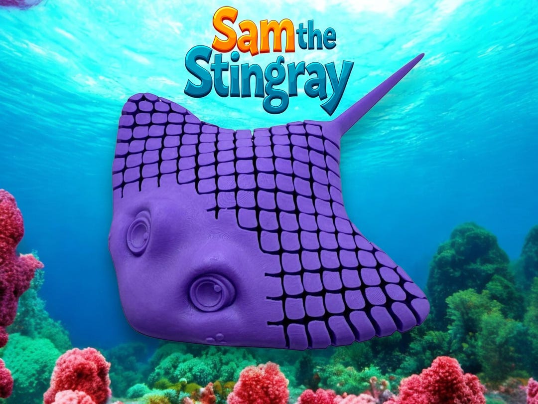 Sam the Articulated Stingray, Hyper Flexible, Helps Stress and Anxiety ...