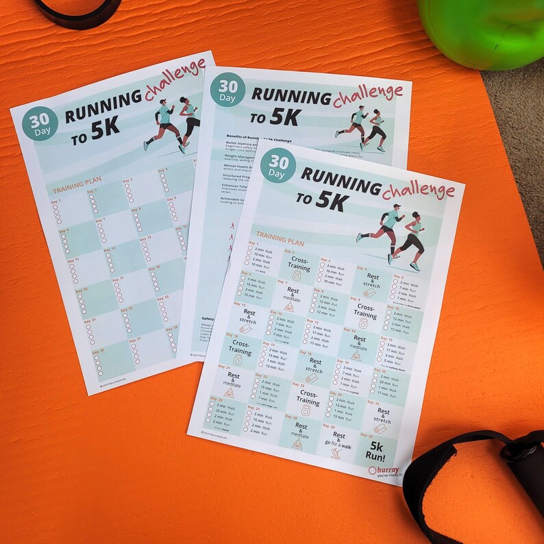 30 Day Running 5K Challenge | Running Challenge | 5K Running Tracker ...