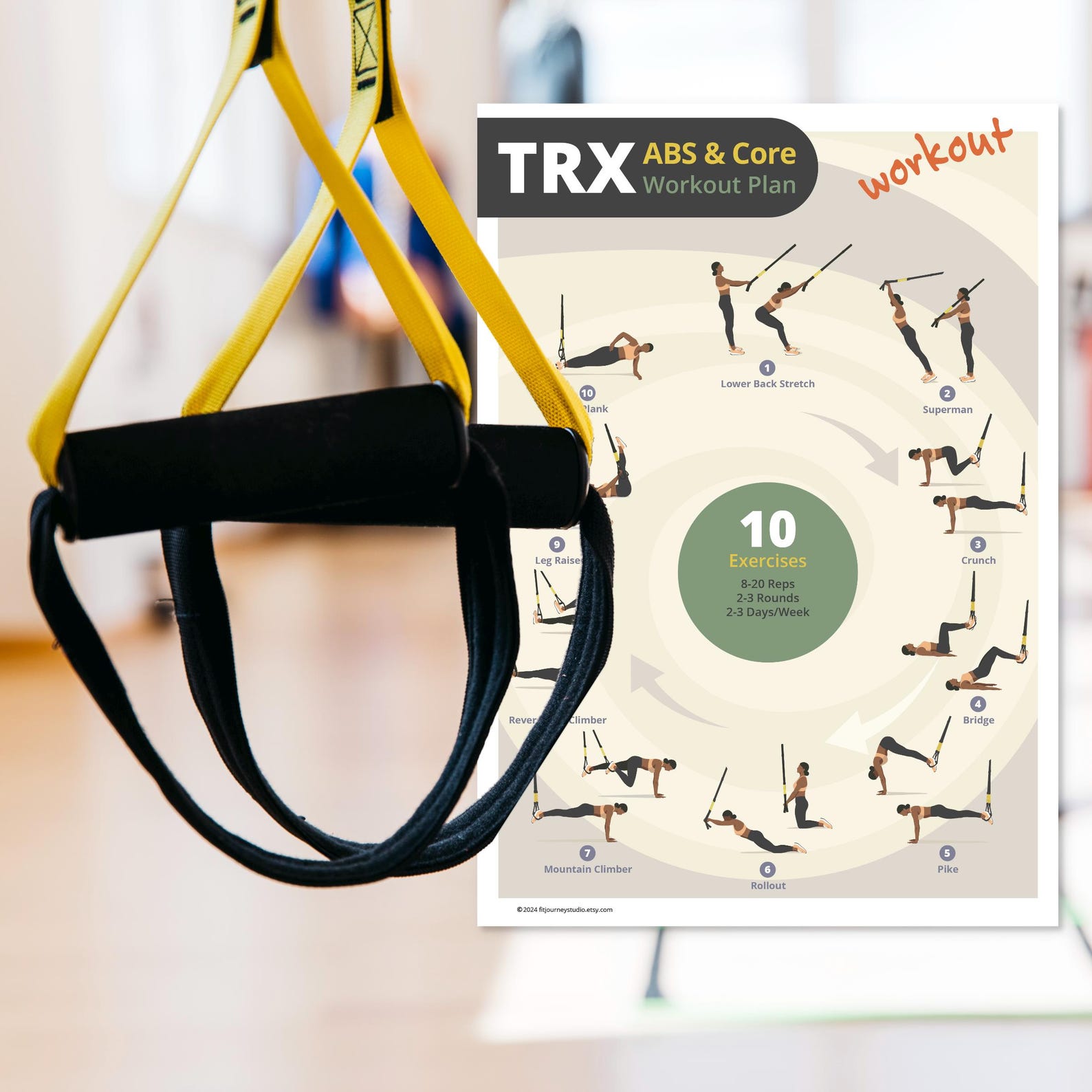 TRX Workout Plan Bundle: Full Body Suspension Training (PDF) - Etsy