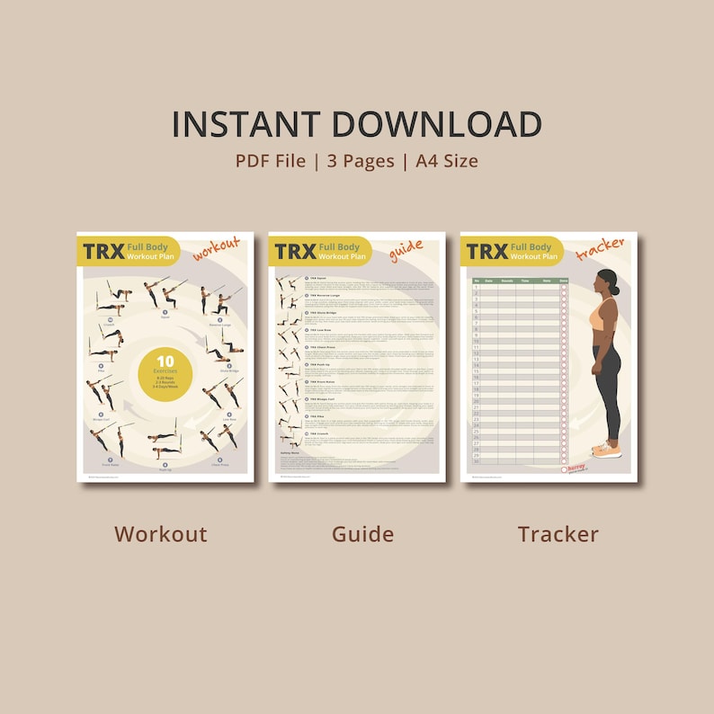 TRX Full Body Workout Plan | Strengthen Legs, Arms & Core | Fitness ...