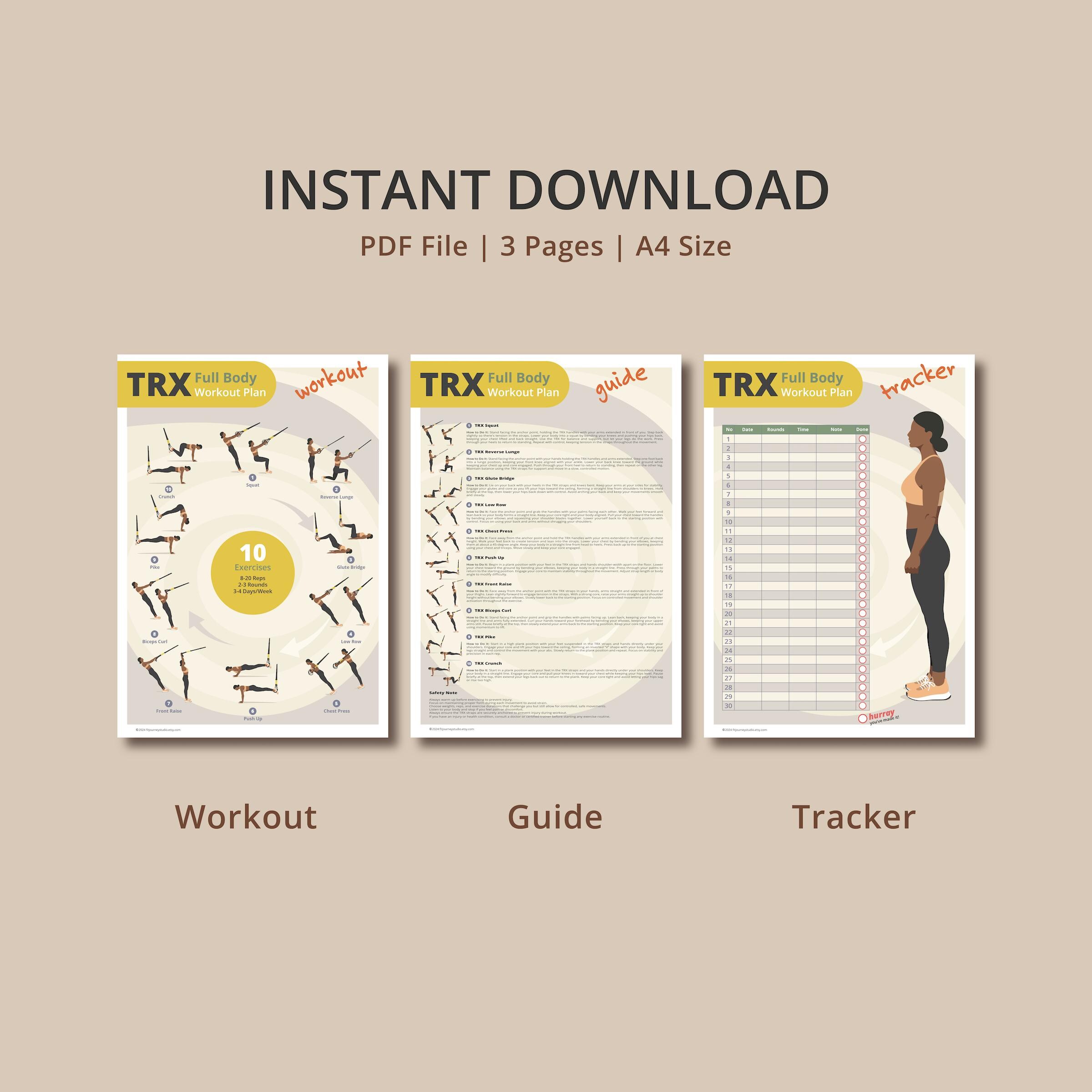 TRX Full Body Workout Plan | Strengthen Legs, Arms & Core | Fitness ...