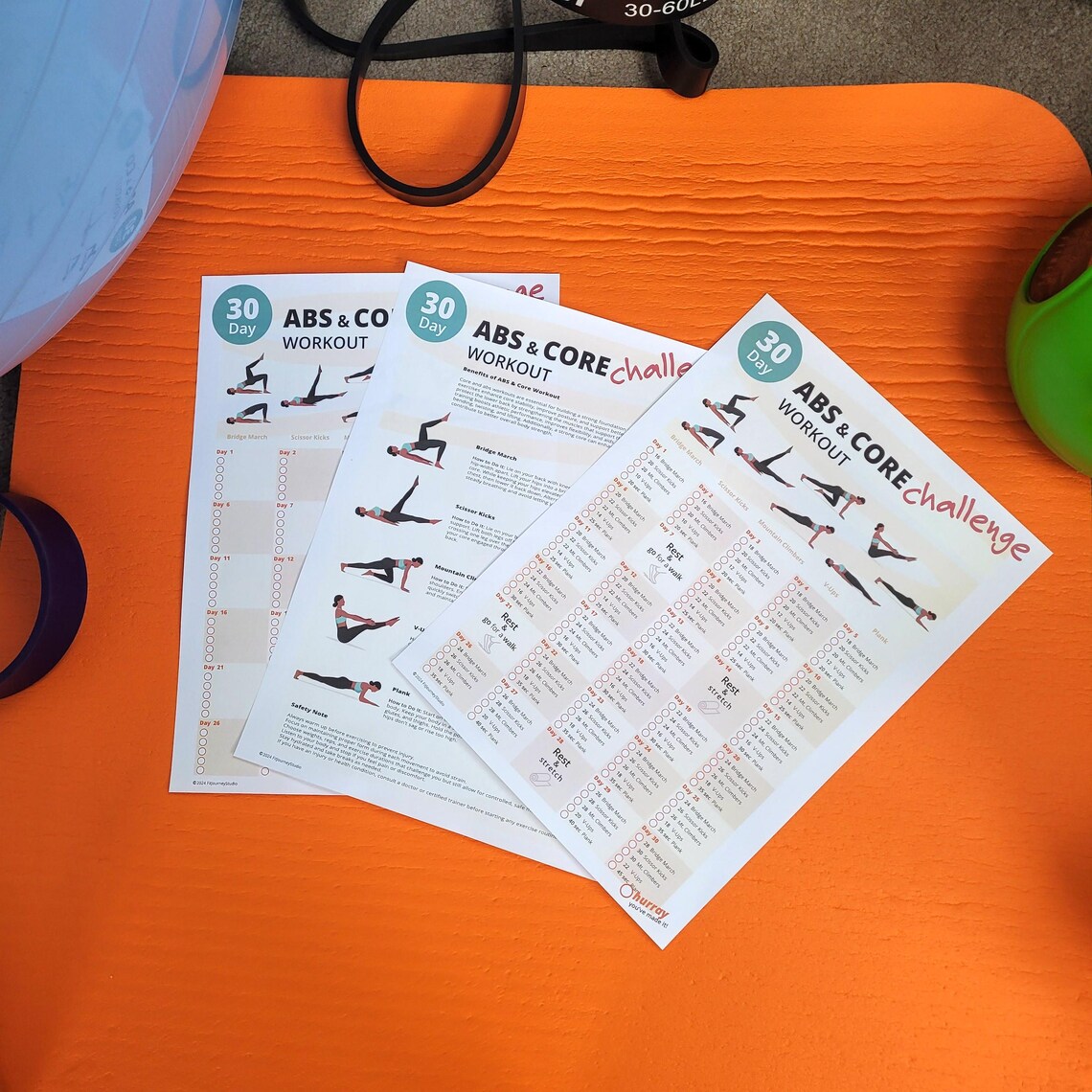 30 Day Abs and Core Workout Challenge | Core Workout Plan | Strengthen ...