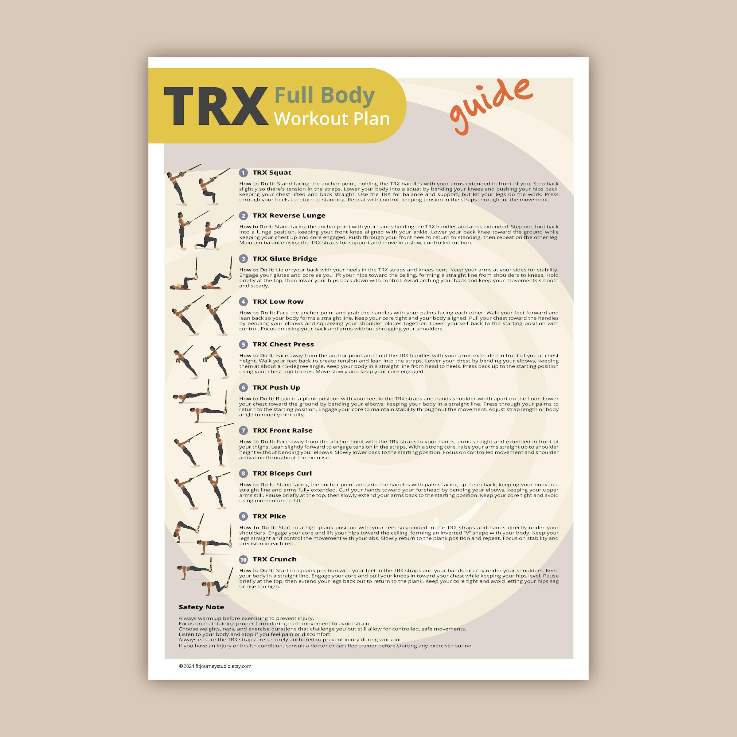 TRX Full Body Workout Plan | Strengthen Legs, Arms & Core | Fitness ...