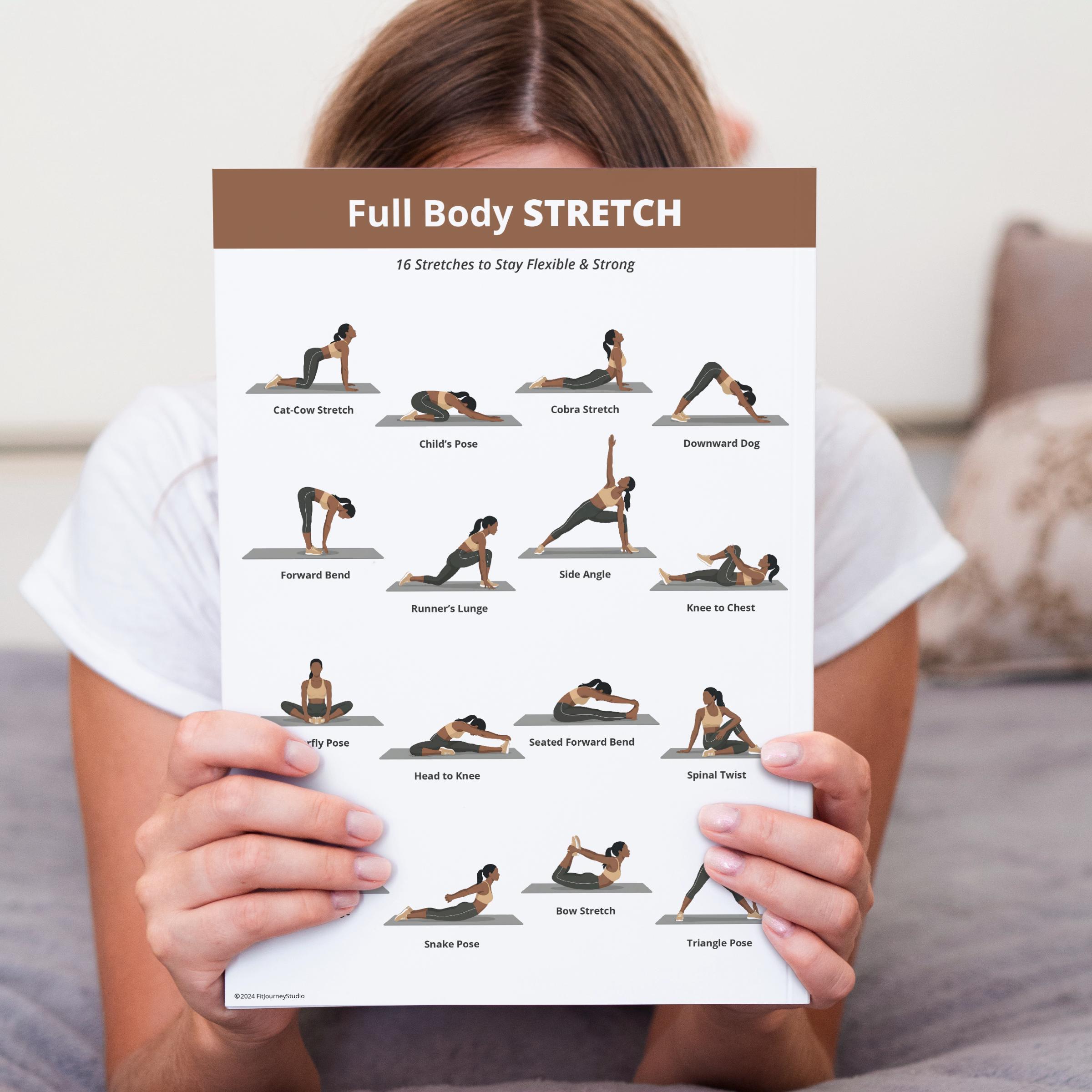 Full Body Stretch Routine | 16 Flexibility & Mobility Exercises ...