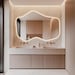Asymmetrical LED Mirror With Lights, Irregular Asymmetrical LED Lighted ...