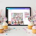 Princess Birthday Stickers: Editable Name & Font (canva Template ...