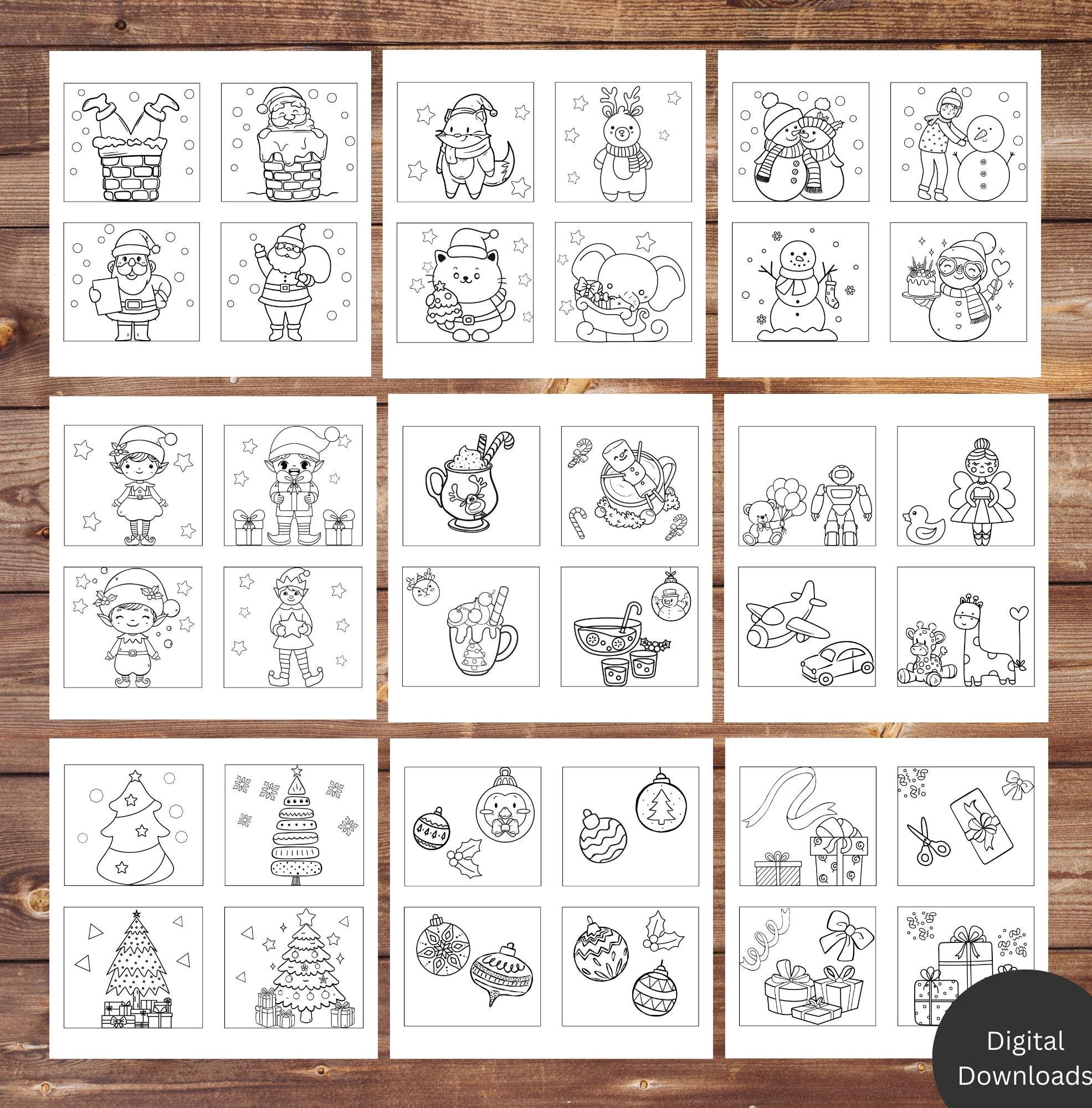 Coloring Pages - Christmas - Digital Downloads - Etsy