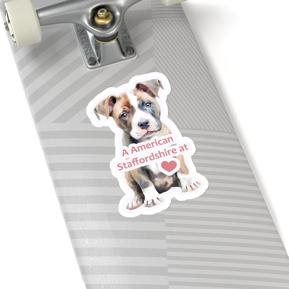 American Staffordshire Sticker Kiss-cut Stickers by Ruffruffmeow - Etsy