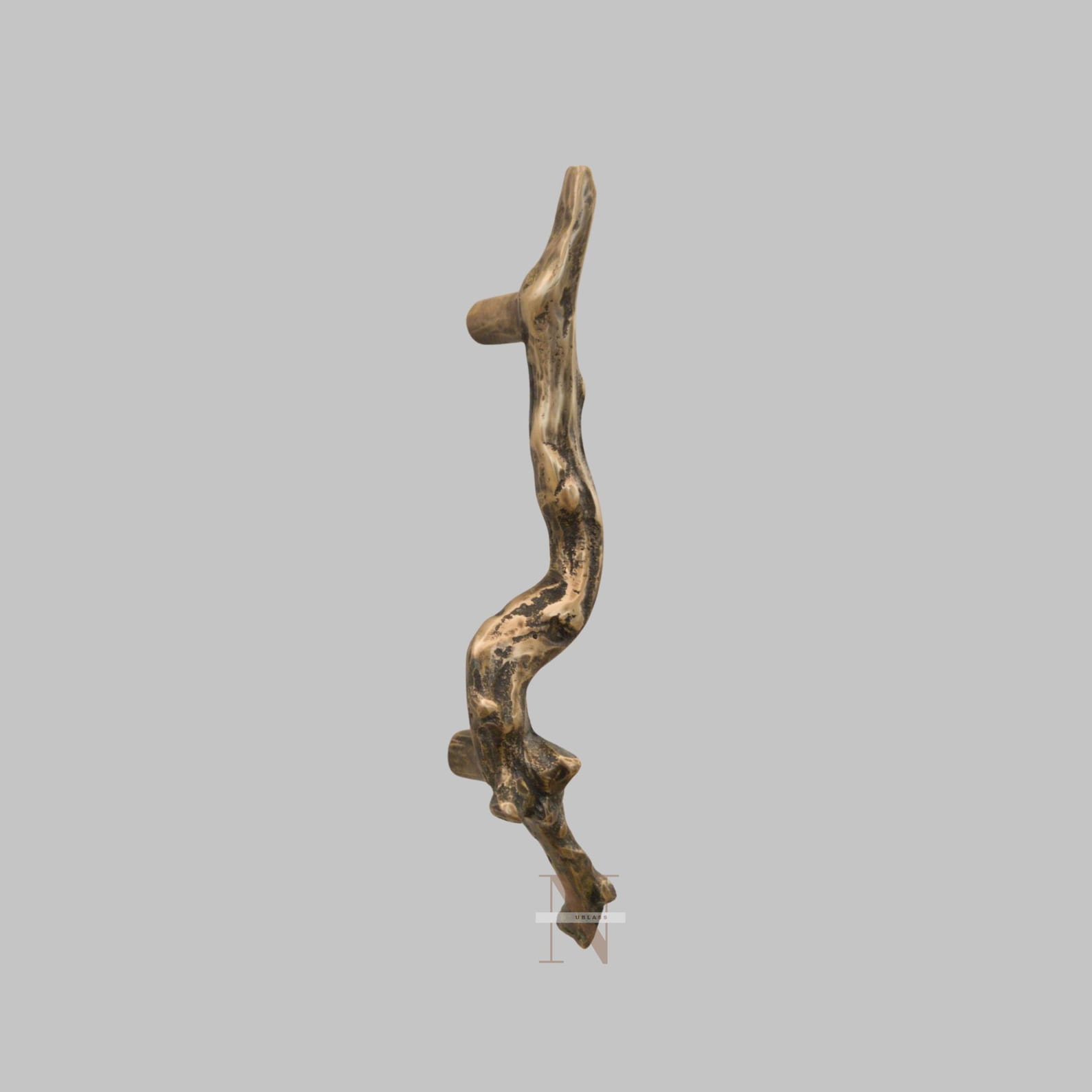 Rustic Solid Brass Branch Handle - Handmade Cabinet Door Pull - Etsy