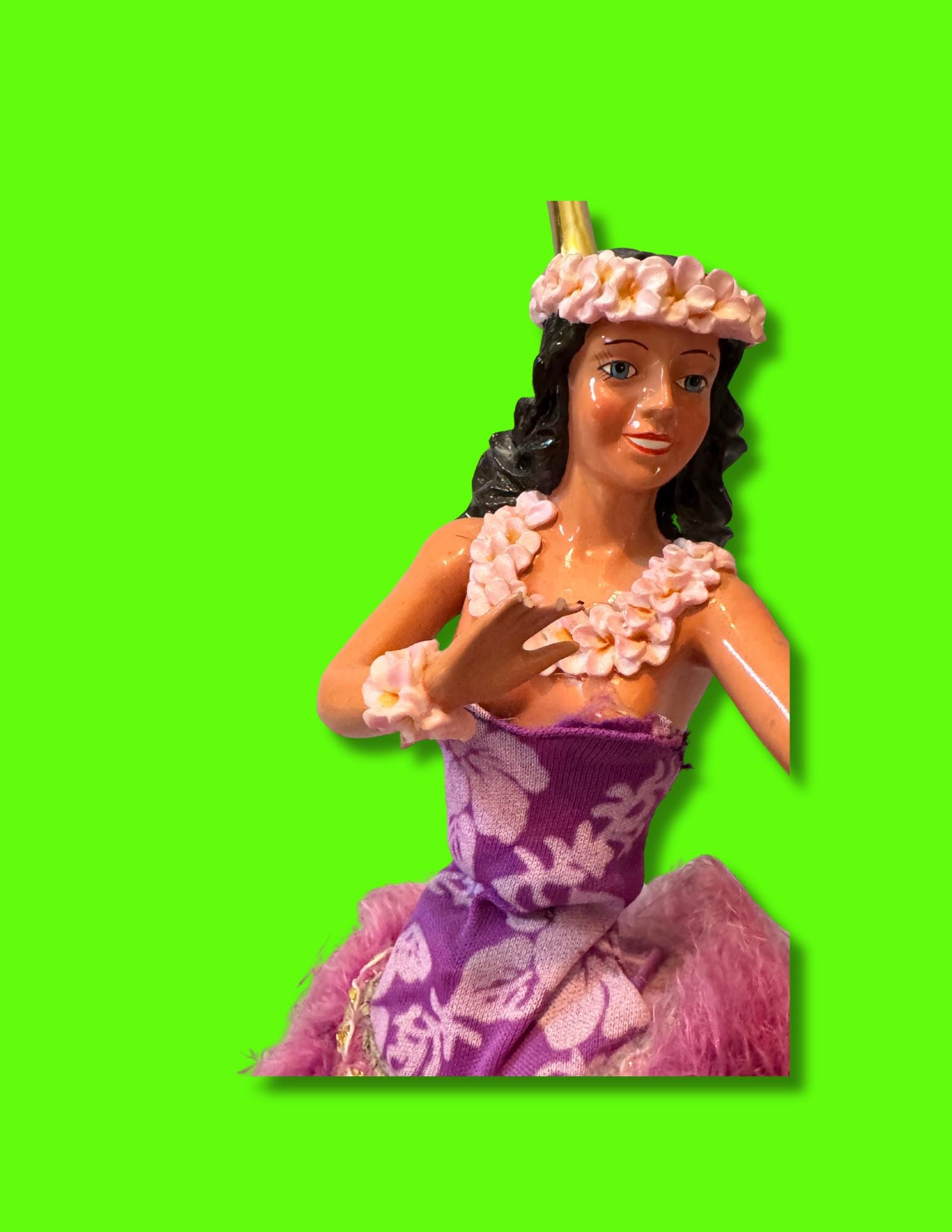 RARE VINTAGE 1980's Hawaiian Hula Girl Lamp - Etsy