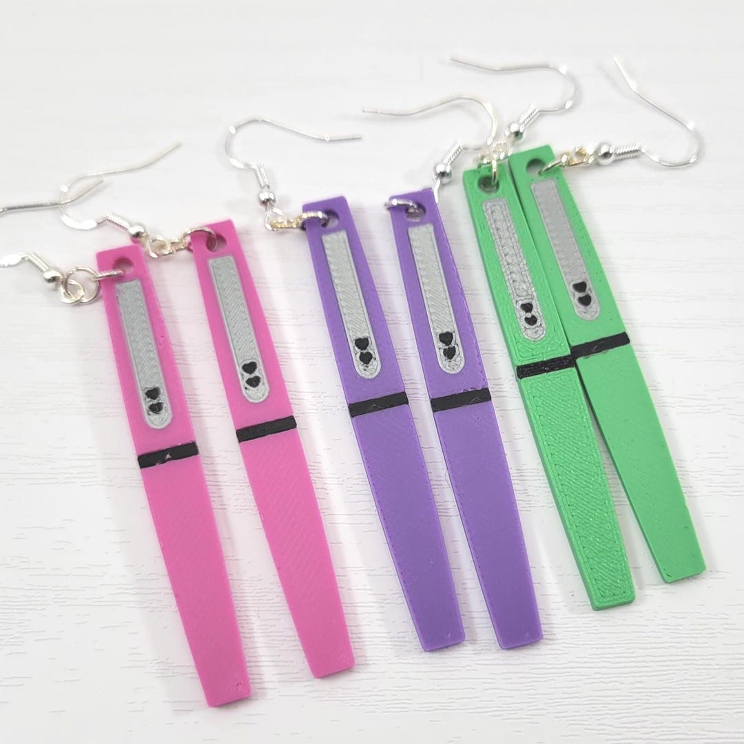 Flair Pen Earrings, Teacher Appreciation Gift, 3D Printed - Etsy