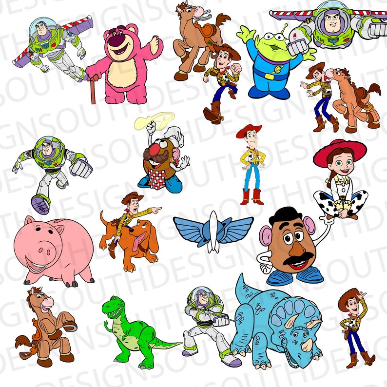 Toy Story Clipart Bundle, Toy Story Svg Cut Files for Cricut ...
