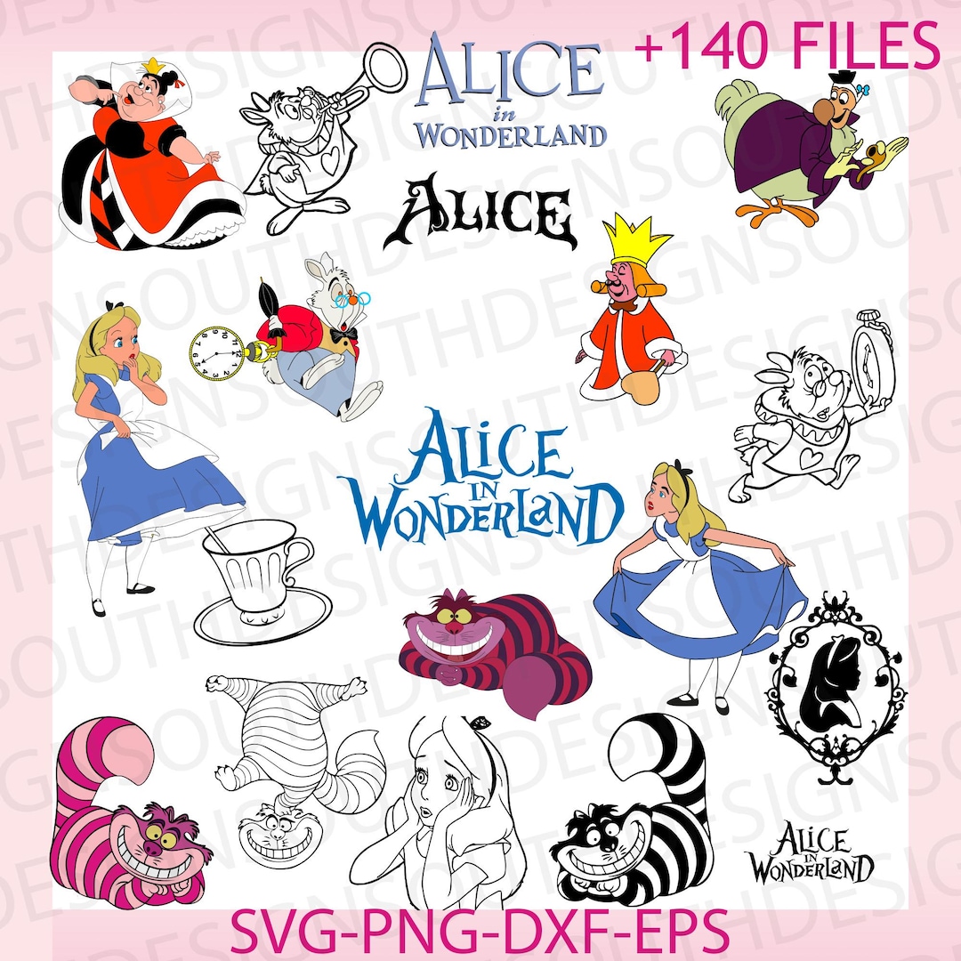 Alice SVG, Alice in Wonderland SVG Bundle, Princess Svg, Alice in ...