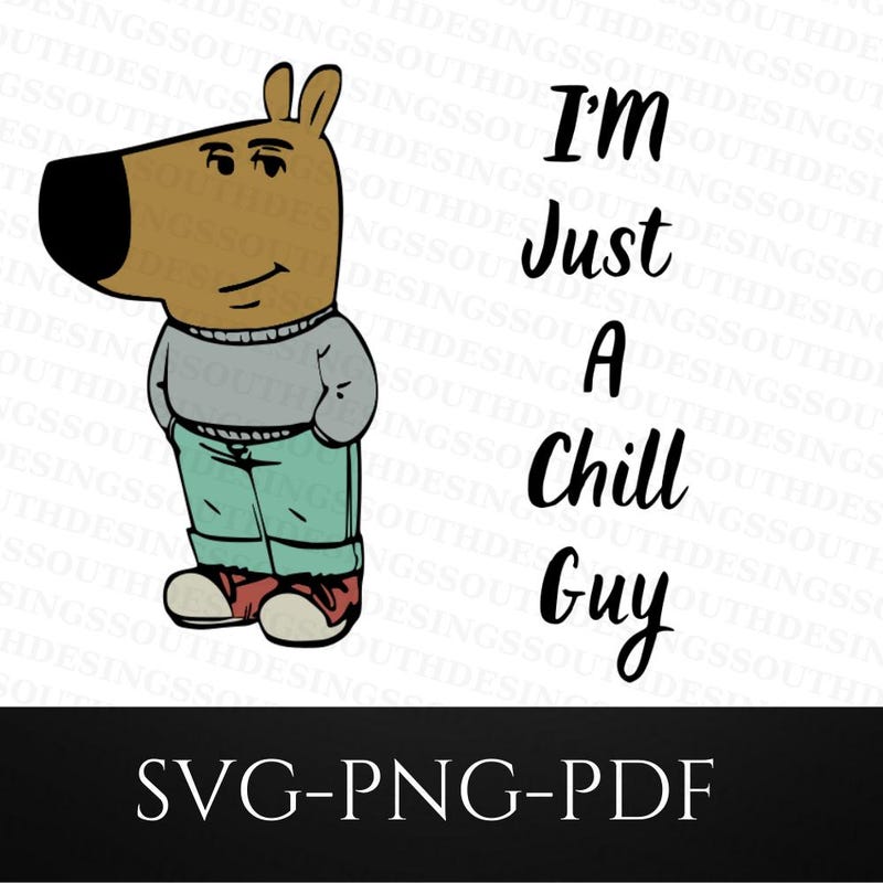Chill Guy Png - Etsy