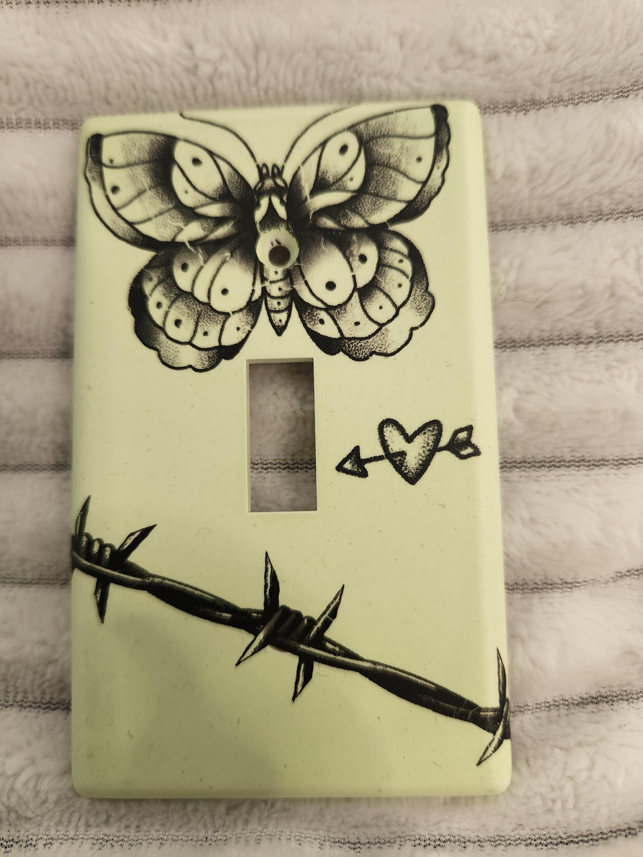 Edgy Light Switch Cover: Gothic, Tattoo, Pirate & Retro Designs - Etsy