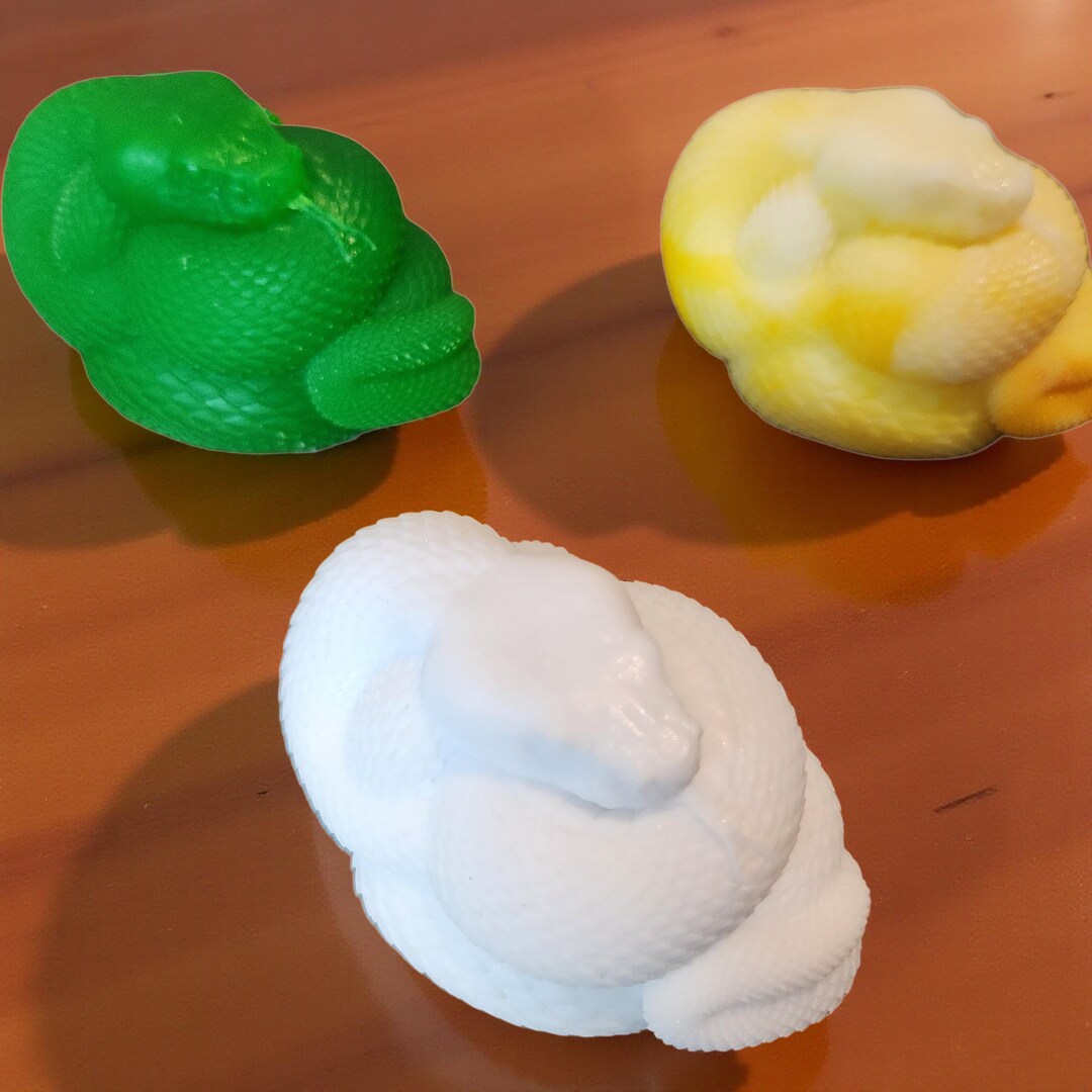 Mini Resin Snake Figurines – Handmade Coiled Snakes - Etsy
