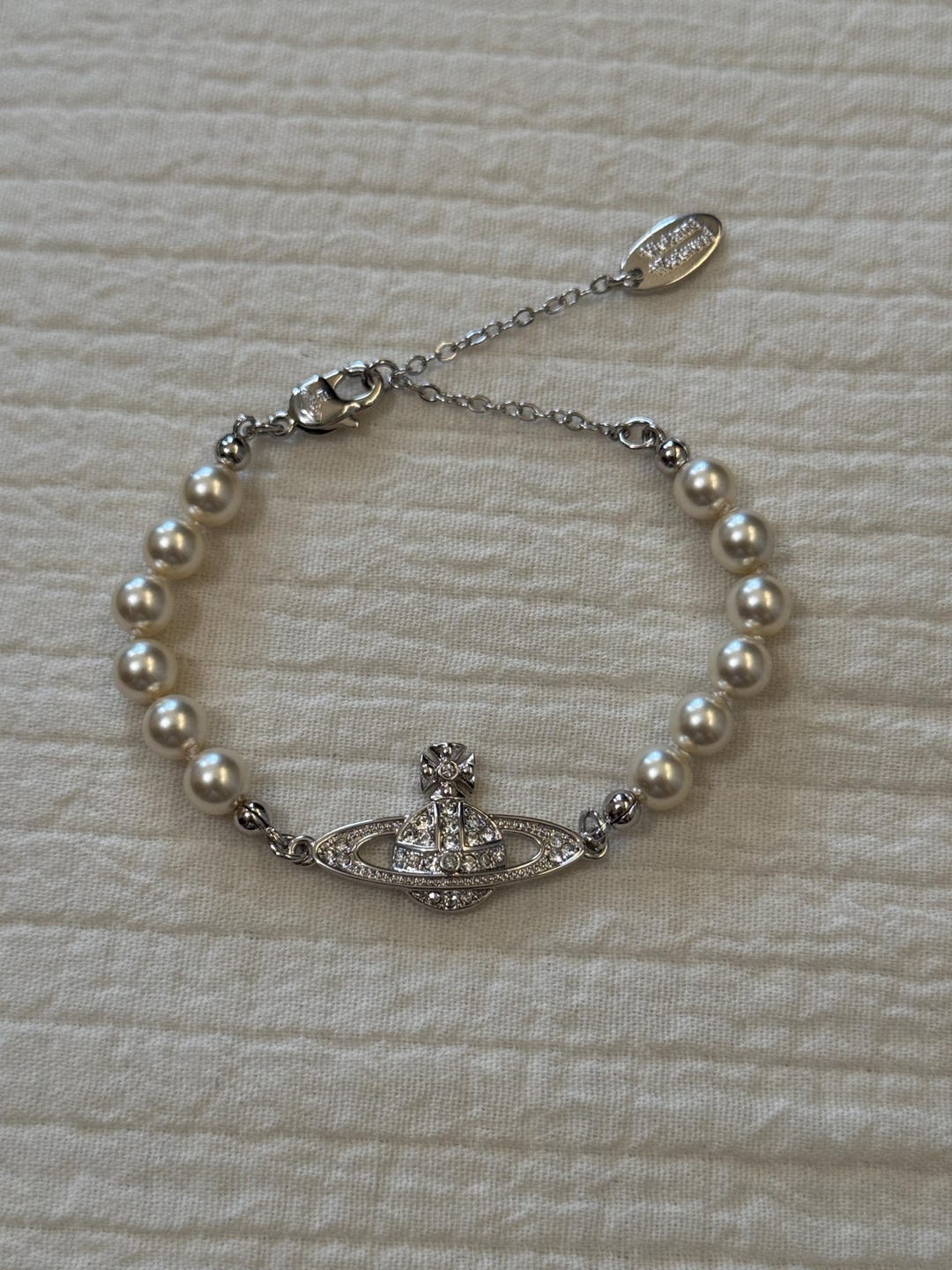 VW Pearl Orb Saturn Bracelet Choker Silver Minimalist Preppy Y2K - Etsy