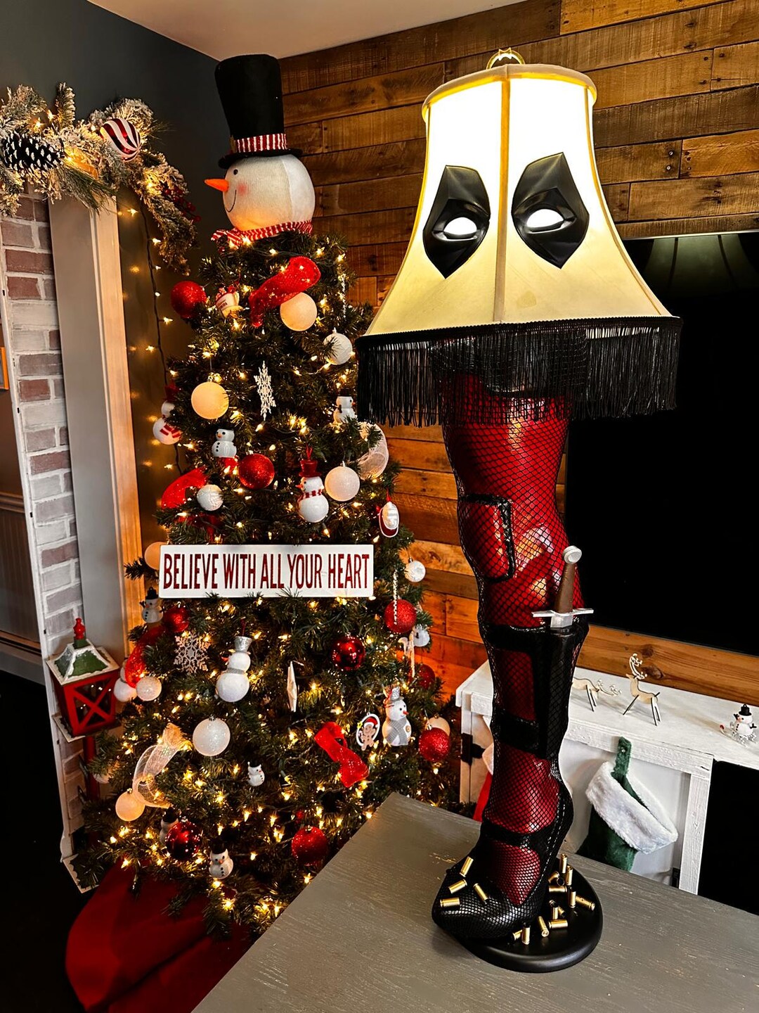 Custom Deadpool Leg Lamp - Etsy