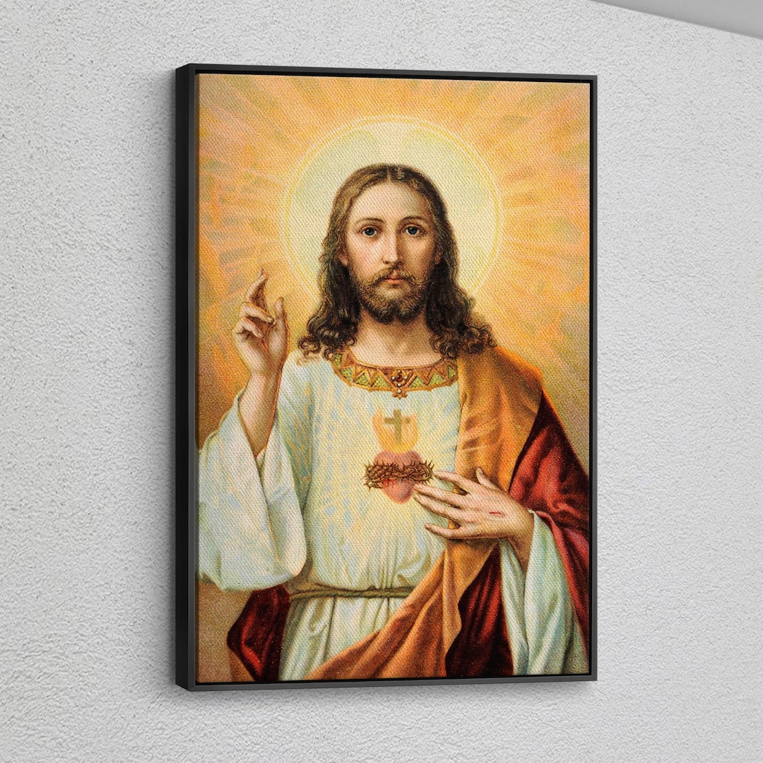 Jesus Wall Art, Jesus Painting Wall Decor, Large Jesus Poster, Jesus ...