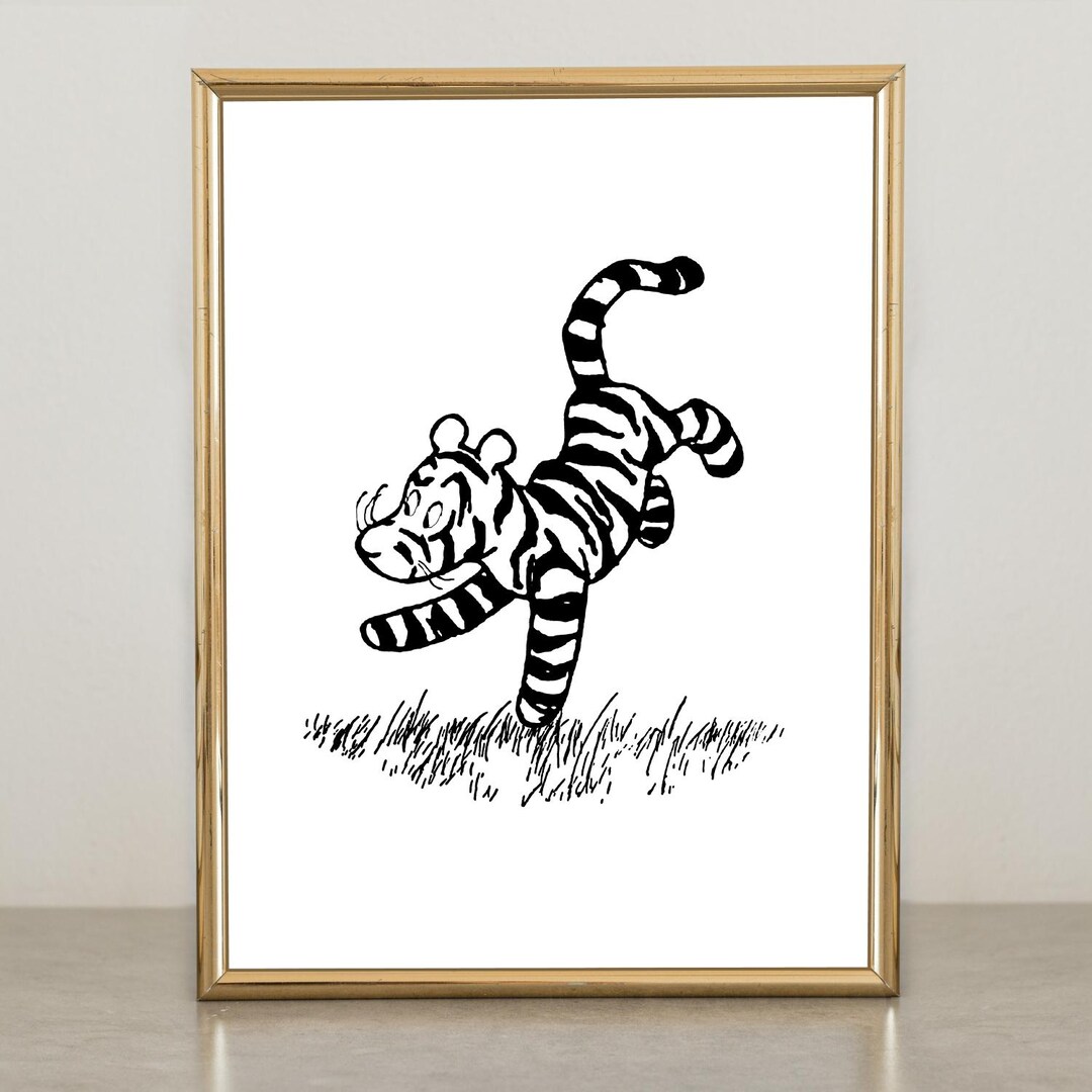 Winnie the Pooh Print Tigger Wall Art Classic Winnie the Pooh PNG ...