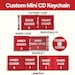 Customized Mini CD Keychain With NFC Tap to Play! Perfect Gift for ...