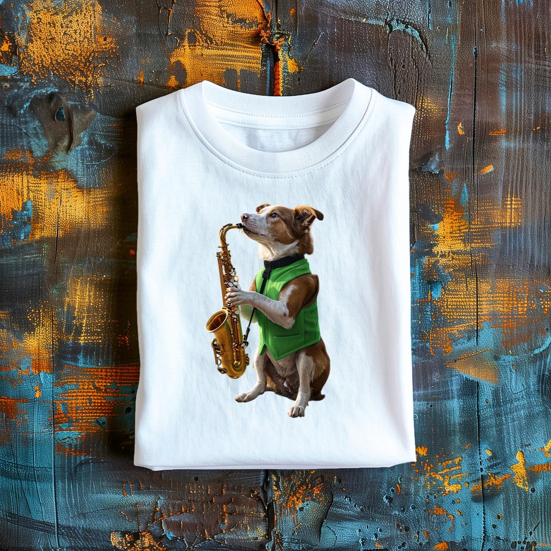 Clarinet Playing Dog Meme T-shirt – Funny Graphic Tee, Custom Meme ...