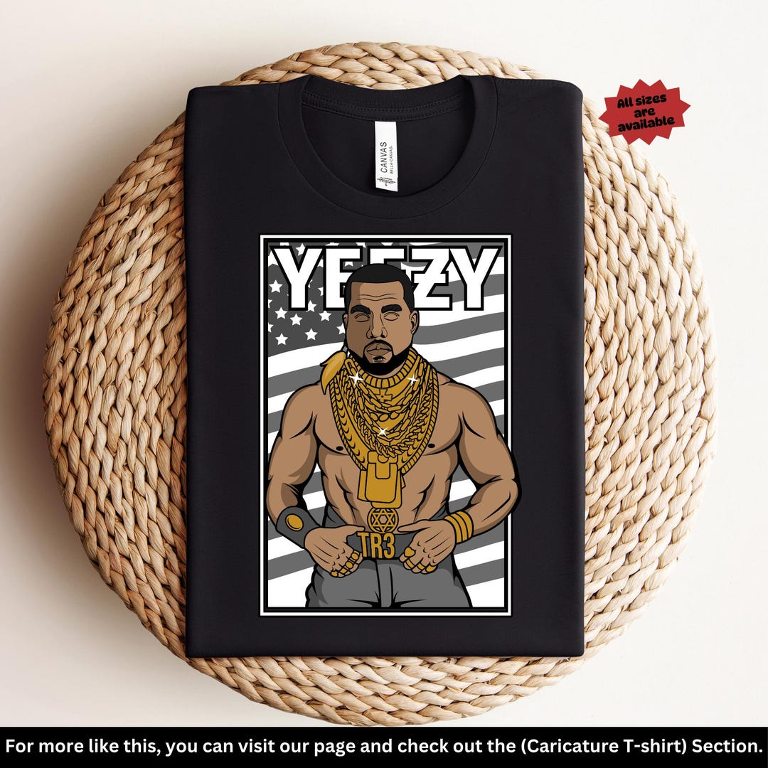 Kanye West Yeezy Meme T-shirt, Funny Rapper V-neck Shirt, Hip-hop ...