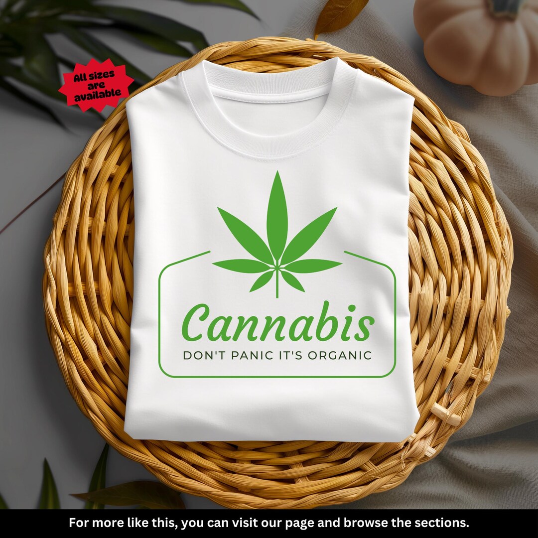 Cannabis Leaf Logo T-shirt, Weed Symbol Hoodie, Stoner Sweatshirt, 420 ...