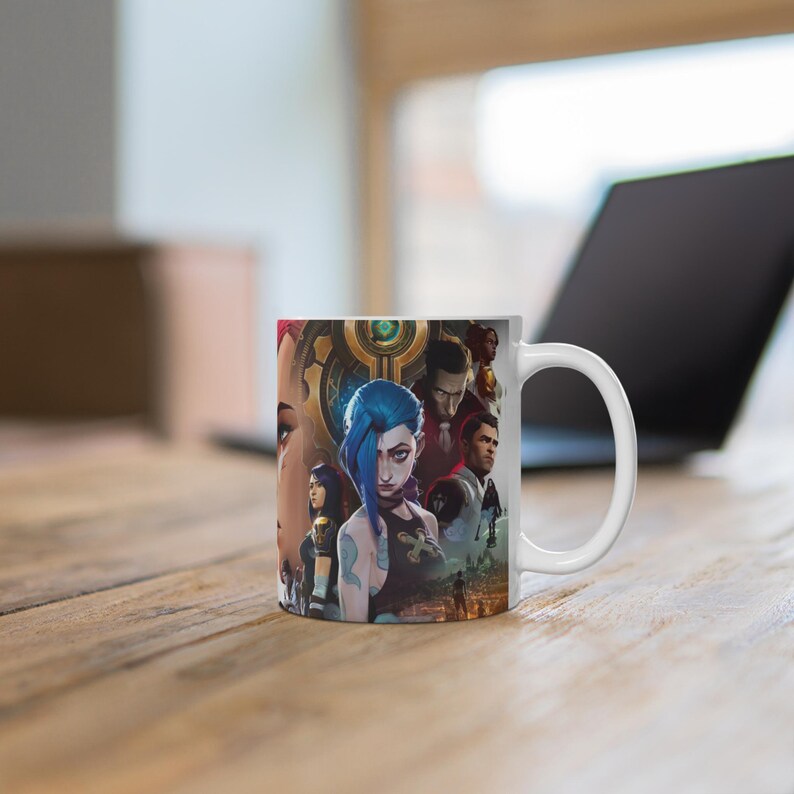 Arcane Jinx and Vi Mug - League of Legends Coffee Cup, 11oz, 15oz ...