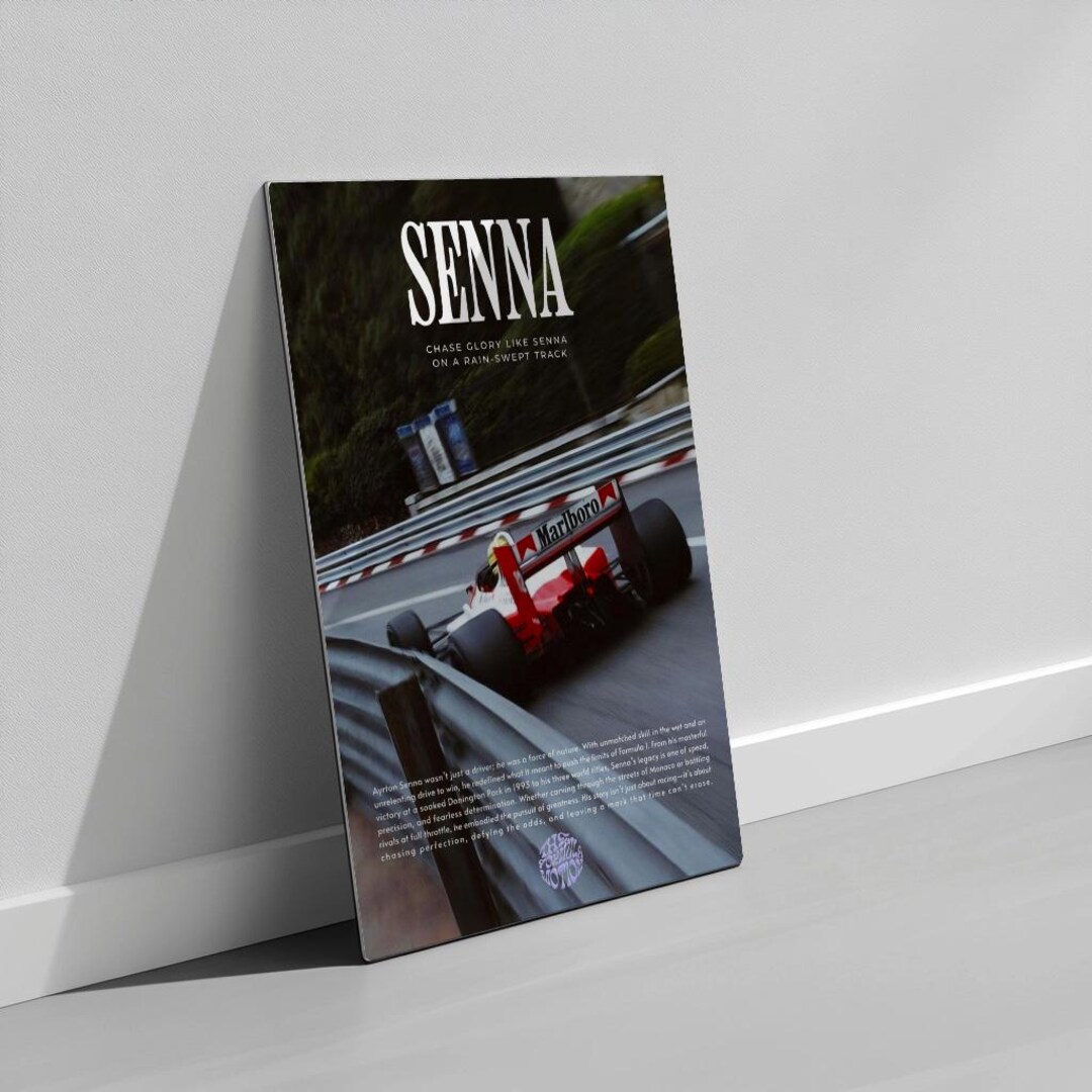 Vintage Ayrton Senna Metal Art Sign | F1 Racing Decor & Motorsport Wall ...