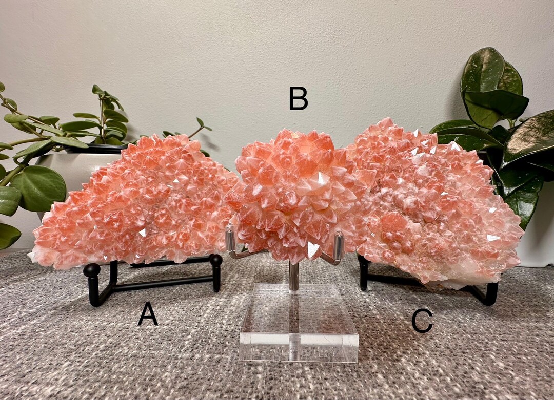 Hexagonal Pink Quartz - Etsy