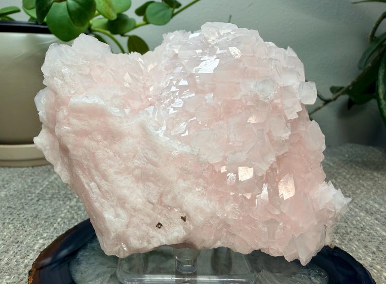 Mangano Pink Calcite Cluster, Yaogangxian Mine, China - Etsy