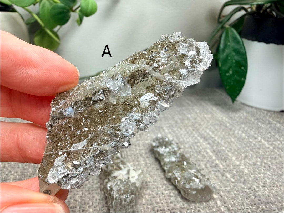 Sparkling Apophyllite Over Quartz With Chlorite Inclusions From ...