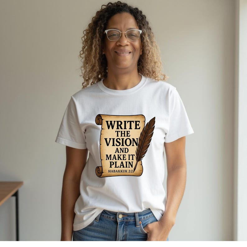 Write the Vision Scripture PNG | Habakkuk 2:2 Scroll Design | Faith ...