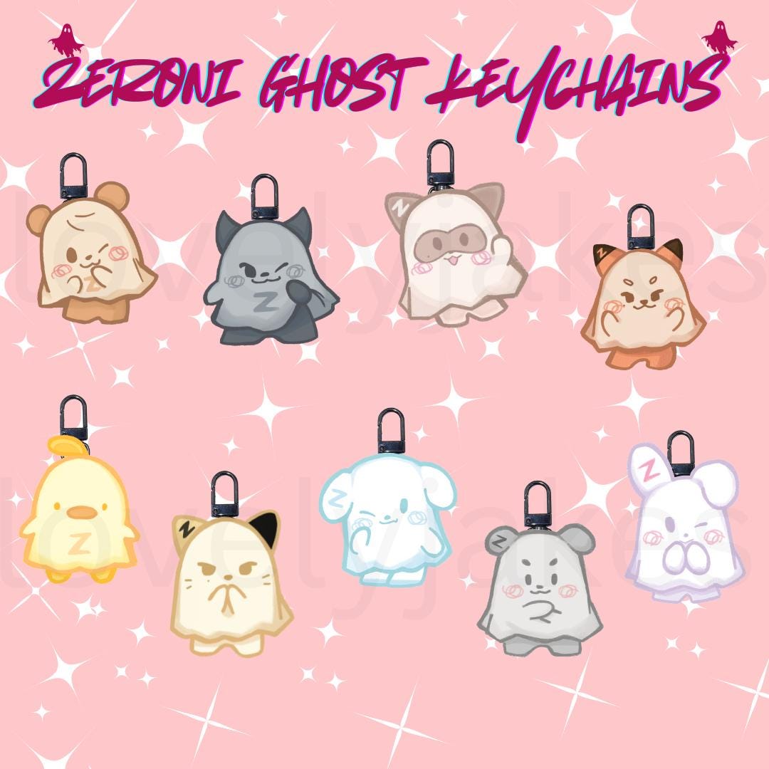 Zerobaseone Zeroni Ghost Keychain - Etsy