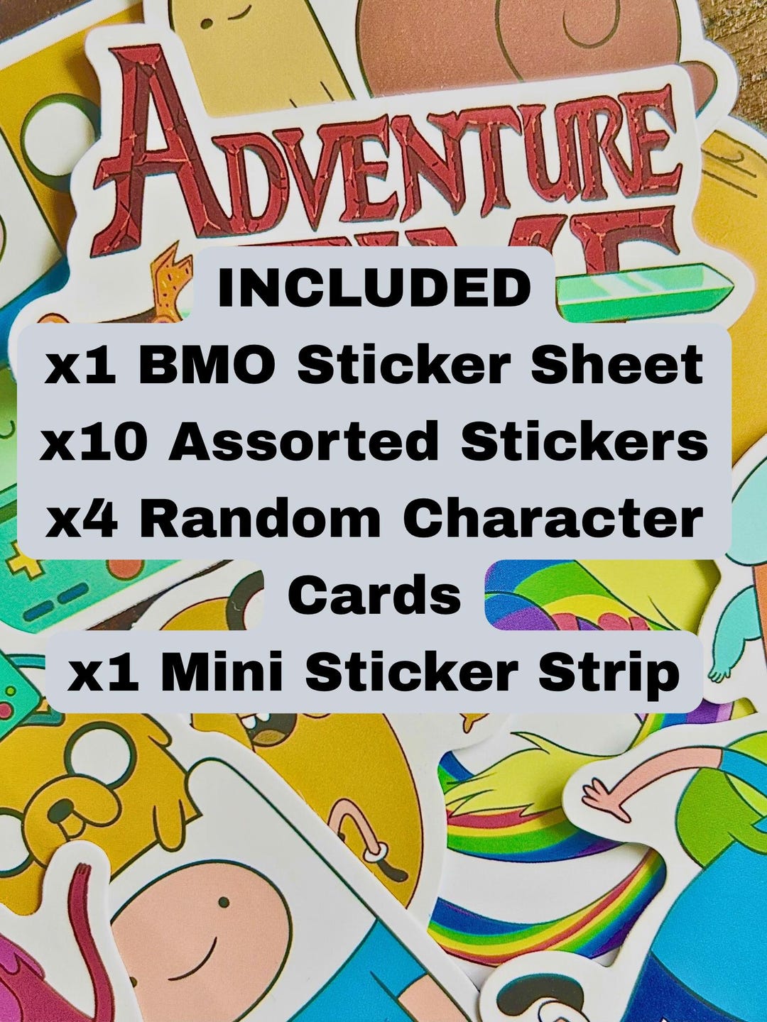 Adventure Time Stickers Bundle 16 Piece Set | Sticker Sheet | Mini ...