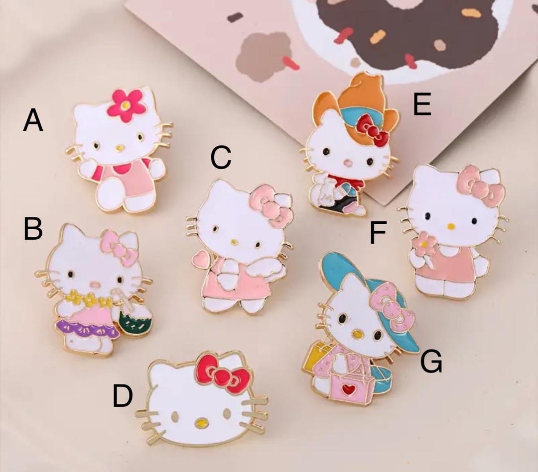 Hello Kitty Enamel Pin - Etsy
