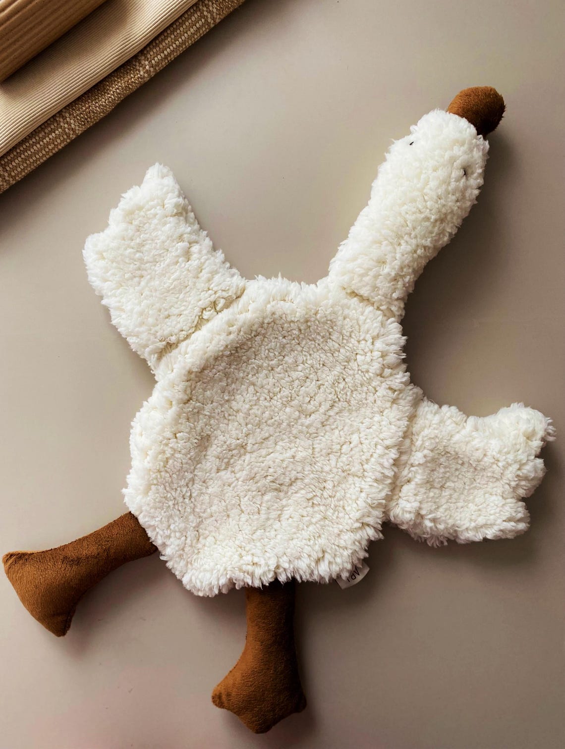 Handmade Goose Plush Toy for Babies / Kids - Soft Sleep Companion ...