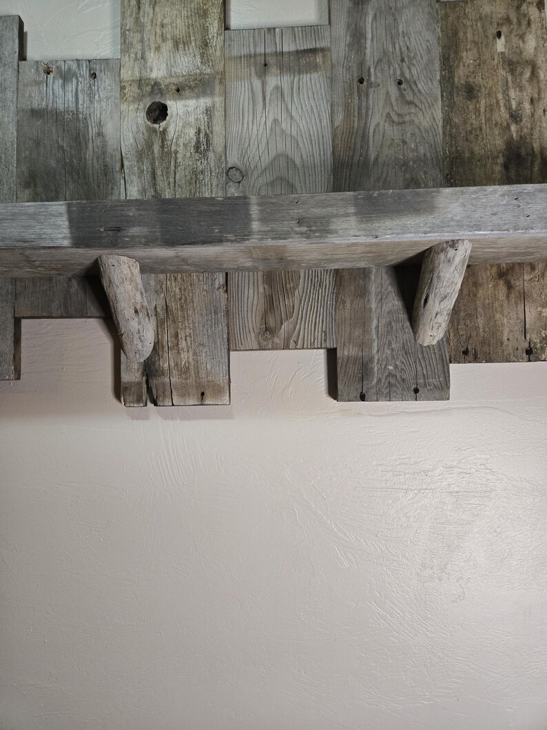 Handcrafted Reclaimed Barn Wood Shelf - Etsy