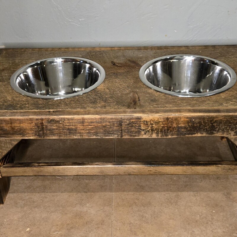 Rustic Dog Bowl - Etsy
