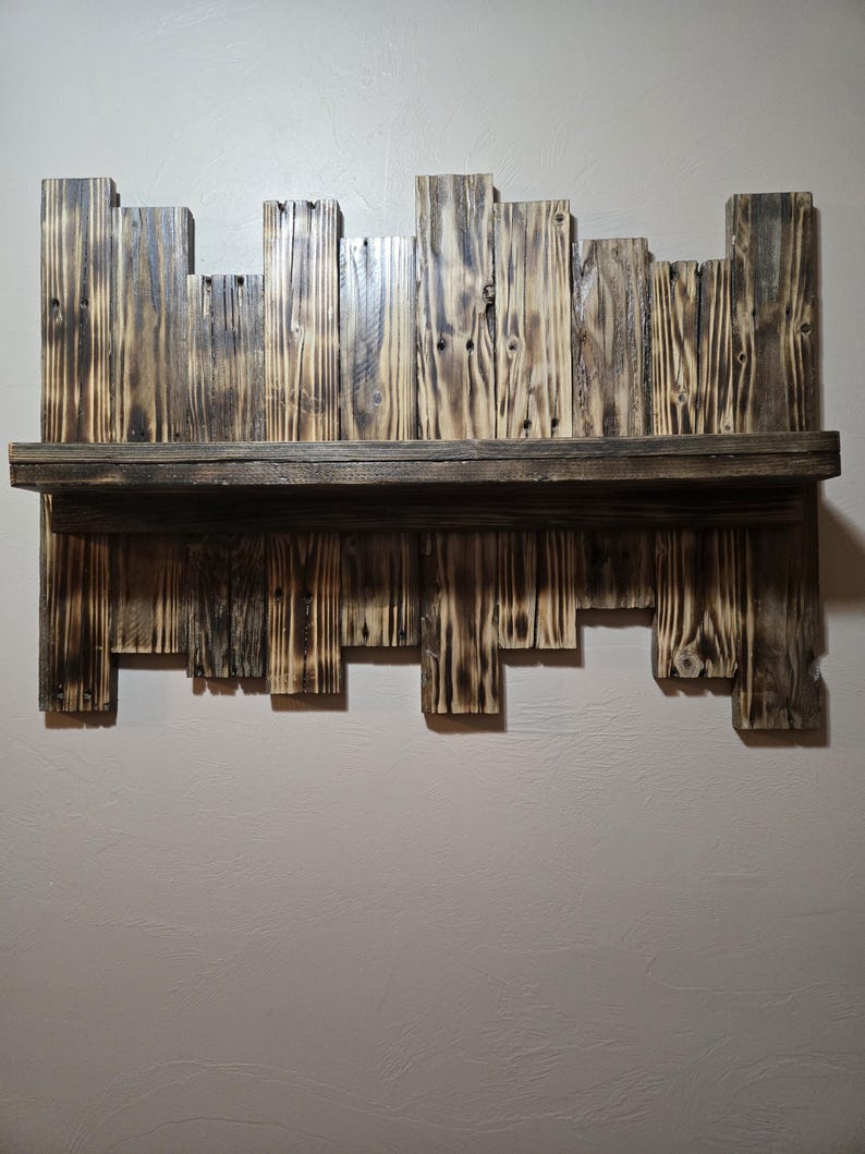Handcrafted Reclaimed Barn Wood Shelf - Etsy