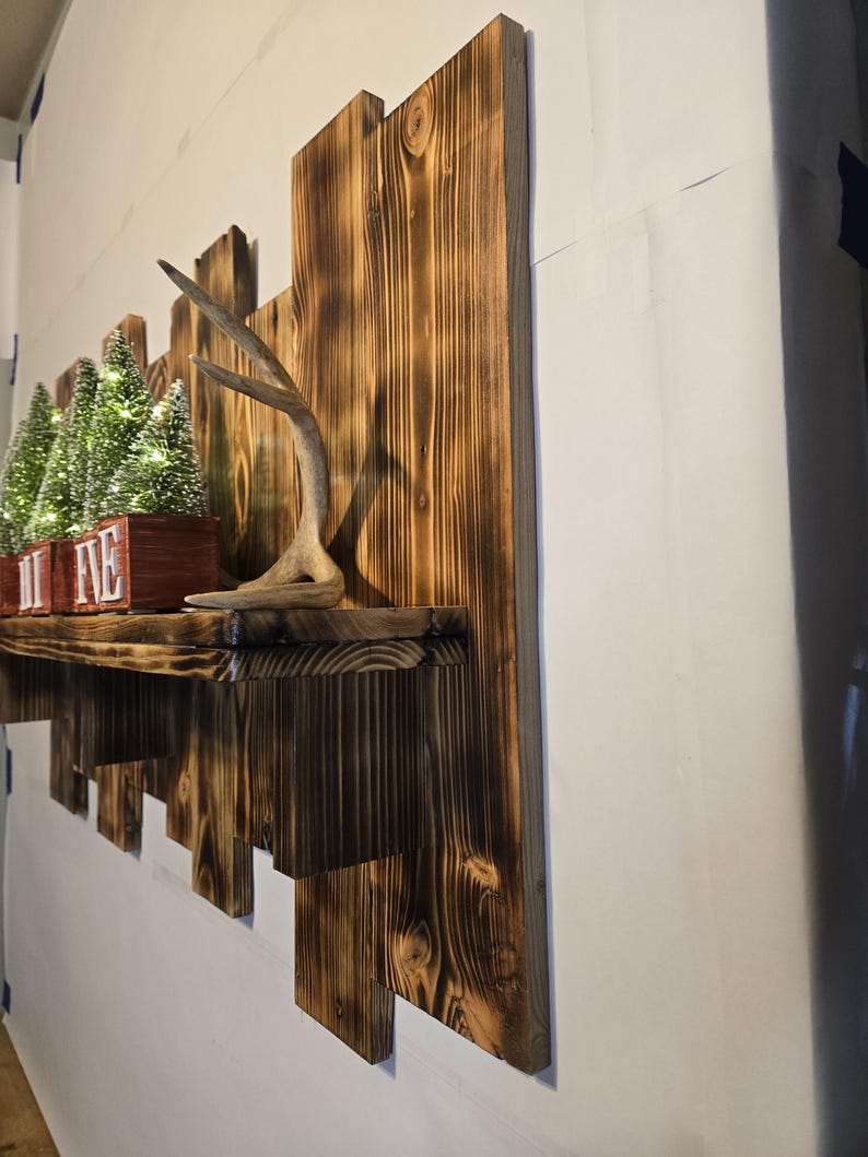Handcrafted Reclaimed Barn Wood Shelf - Etsy