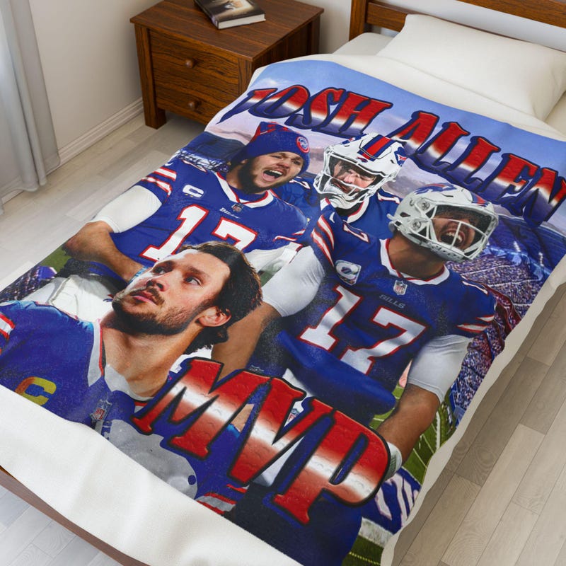 Josh Allen Bills Blanket - Etsy