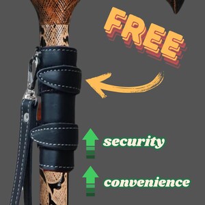 The Ember Serpent – Handmade Wooden Cane, Carved Walking Stick, Unique ...