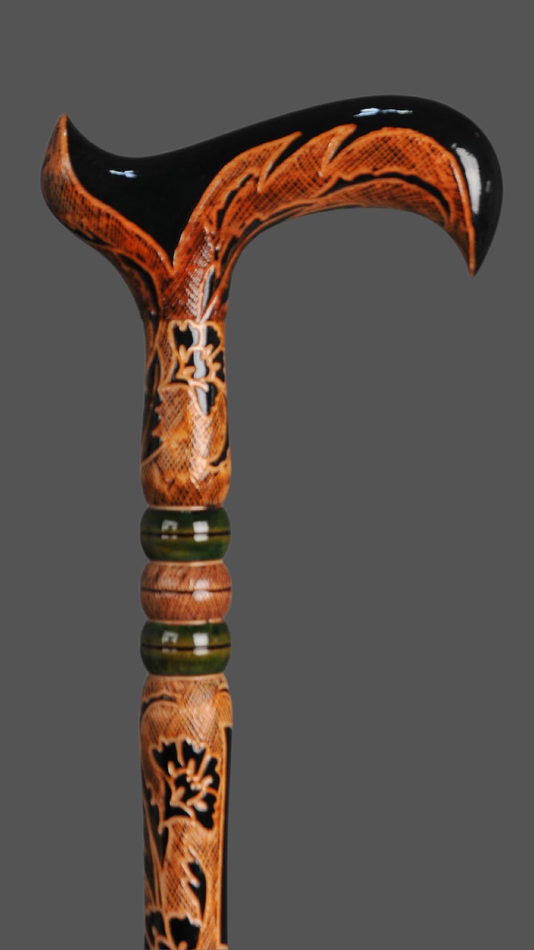 Forestspire Cane – Handmade Wood Walking Stick, Carved Cane Gift ...