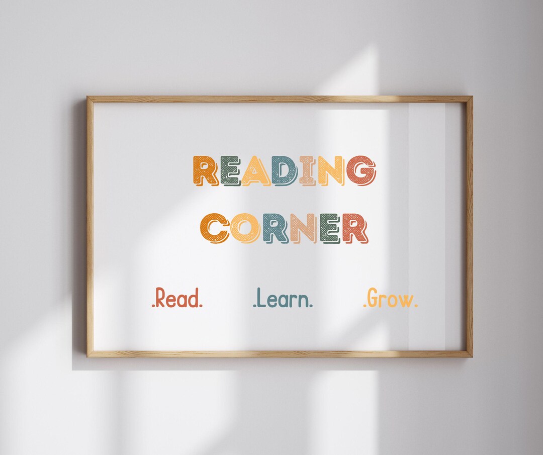 Classroom Decor | Boho Reading Corner Wall Art & Posters | Library ...