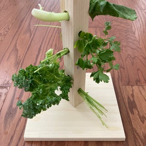 Bunny Lettuce Tree: Wood Foraging Toy, Rabbit Enrichment - Etsy