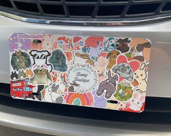 Rabbit License Plate - Etsy
